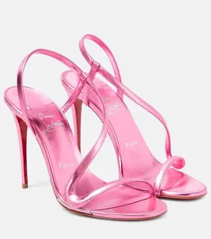 Hot Pink Metallic Heels
