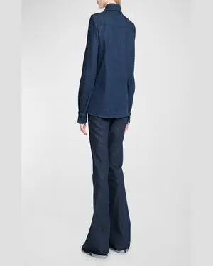 Gabriela Hearst - Cruz Denim Collared Shirt