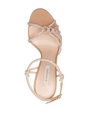 Casadei Minorca 110mm Crystal-embellished Sandals