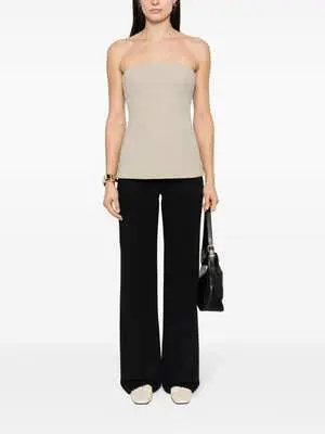 JOSEPH Pressed-crease Flared Trousers