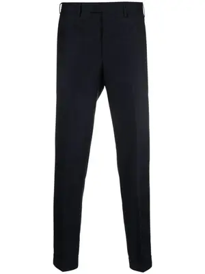 PT TORINO Tailored Virgin Wool Trousers - Blue
