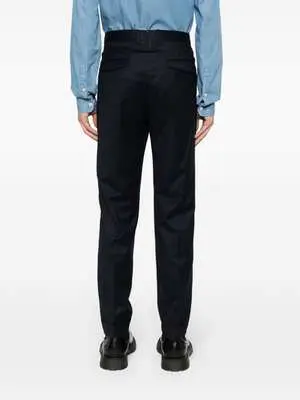 PT TORINO Tailored Virgin Wool Trousers - Blue