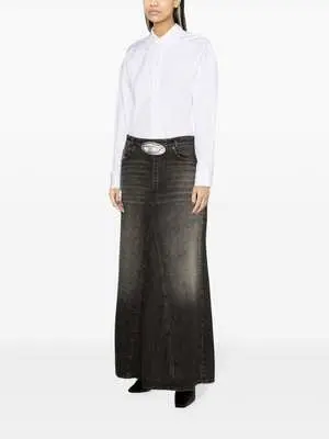 DIESEL® De-pago Maxi Denim Skirt