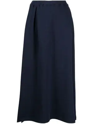 Yohji Yamamoto High-waist Pleated Midi Skirt