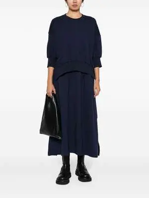 Yohji Yamamoto High-waist Pleated Midi Skirt