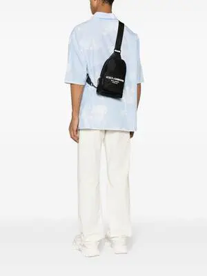 Dolce & Gabbana Logo Crossbody Backpack - Black