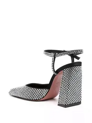 Amina Muaddi Charlotte Crystal-embellished Pumps - Black