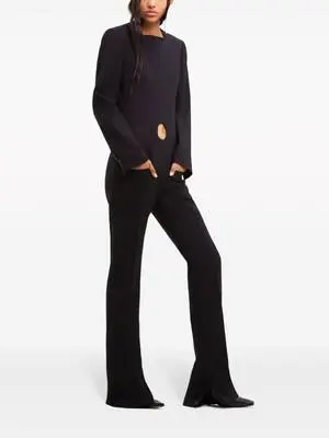 COURREGES Open-back Virgin Wool Jumpsuit