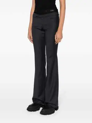HALFBOY Logo-waistband Flared Trousers