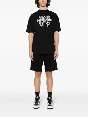 Palm Angels Los Angeles Monogram-print T-shirt - Black