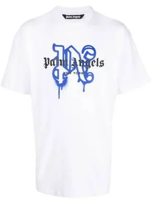 Palm Angels New York Monogram-print T-shirt - White