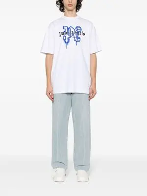 Palm Angels New York Monogram-print T-shirt - White