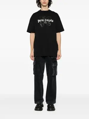 Palm Angels Paris Monogram-print T-shirt