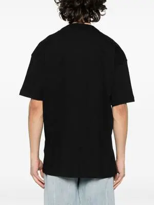 Palm Angels Milano Monogram-print T-shirt - Black
