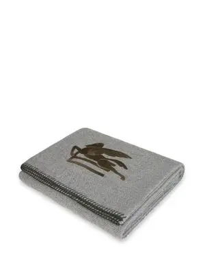 Etro Pegaso-motif Wool Throw Blanket