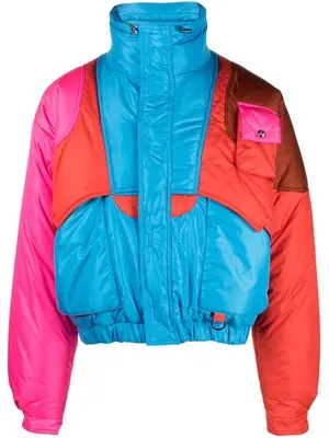 MEMBERS OF THE RAGE Colour-block Puffer Jacket