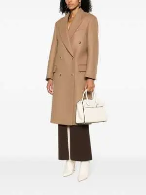 VALEXTRA Mini Milano Leather Tote Bag - White