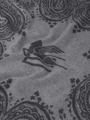 Etro Jacquard Wool-blend Throw Blanket