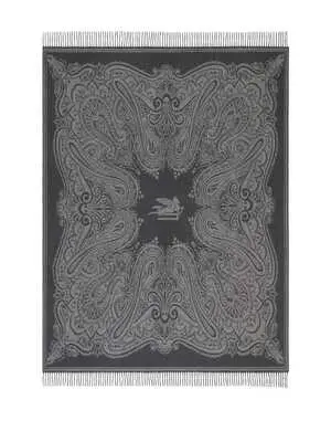 Etro Jacquard Wool-blend Throw Blanket