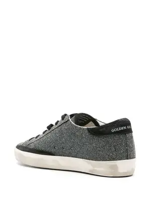 GOLDEN GOOSE Super-star Embellished Sneakers - Black