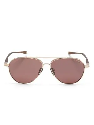 Dita Lsa-418 Pilot-frame Sunglasses - Brown