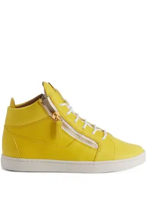 GIUSEPPE ZANOTTI Kriss High-top Sneakers - Yellow