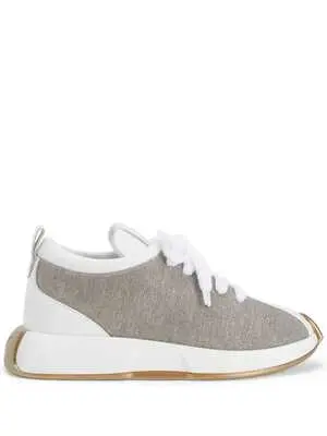 Giuseppe Zanotti Silver Tone Sneakers For Women