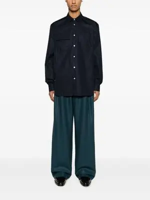 JIL SANDER Pointed-collar Organic Cotton Shirt