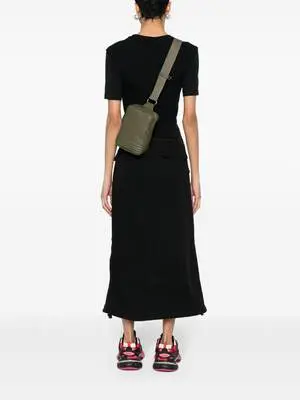 DELAGE Leather Sling Bag - Green