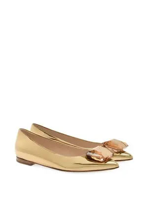GIANVITO ROSSI Jaipur Metallic-effect Pumps