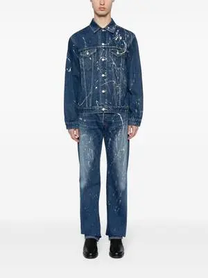 Yohji Yamamoto Paint-splatter Denim Jacket