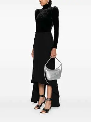 Balenciaga Mary-kate Leather Shoulder Bag - Silver