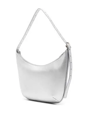 Balenciaga Mary-kate Leather Shoulder Bag - Silver