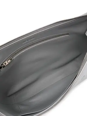 Balenciaga Mary-kate Leather Shoulder Bag - Silver