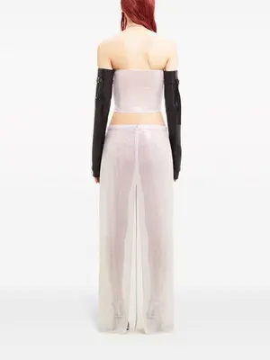 COURREGES Sequinned Strapless Top