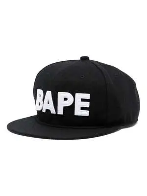 A BATHING APE® Logo-appliqué Cap - Black
