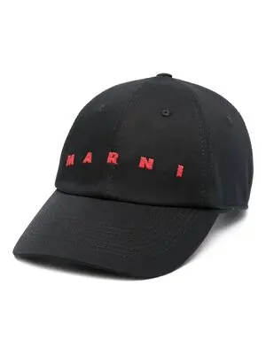 Marni Logo-embroidered Baseball Cap - Black