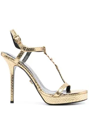 Versace Medusa '95 115mm Metallic Sandals