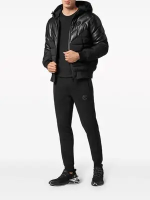 PLEIN SPORT Logo-appliqué Padded Jacket