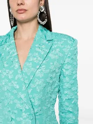 ROTATE BY BIRGER CHRISTENSEN Textured Double-breasted Blazer