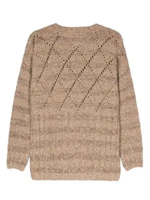 CORMIO Antonio Metallic-threading Jumper - Brown