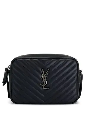 Saint Laurent Lou Quilted Shoulder Bag - Black