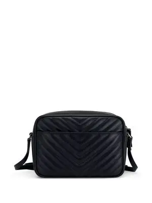Saint Laurent Lou Quilted Shoulder Bag - Black