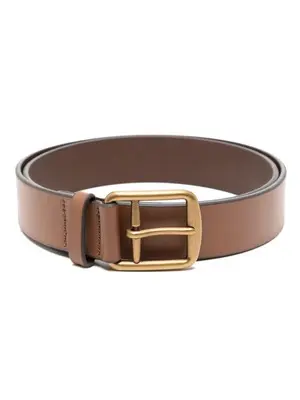 Polo Ralph Lauren Saddler Leather Buckle Belt - Brown