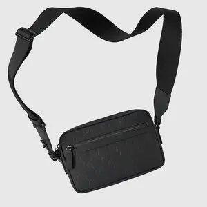 Gucci Gg Rubber-effectcrossbody Bag Gg Leather