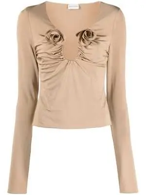 Magda Butrym Floral-appliqué Blouse