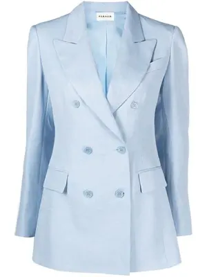 P.a.r.o.s.h Raisa Double-breasted Blazer - Blue