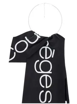 COURREGES Logo-print Top
