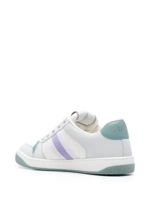 Gucci Screener Panelled Leather Sneakers