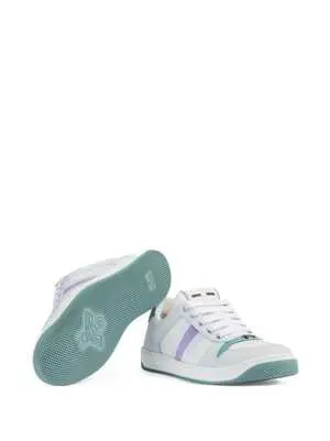 Gucci Screener Panelled Leather Sneakers